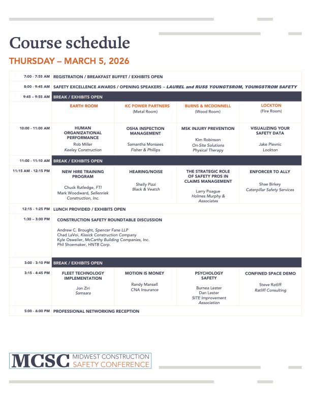 2026 Midwest Construction Safety Conference (MCSC)